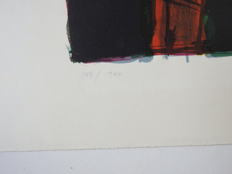 Mid-20th Century Hans Falk Abstract Still Life Lithograph For Sale at ...