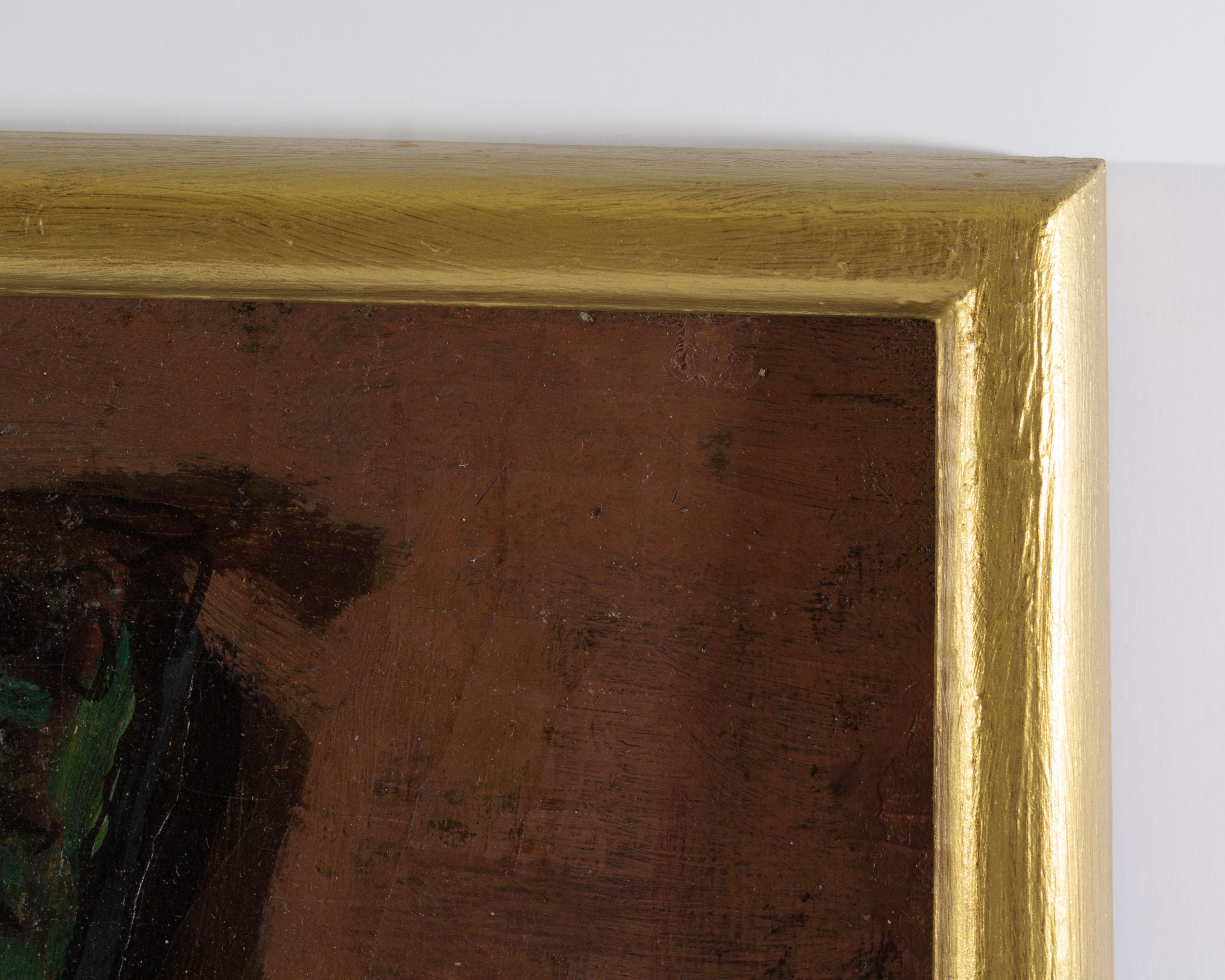 Mid-20th Century Harry Engel Signed Oil on Board Abstract Painting at ...