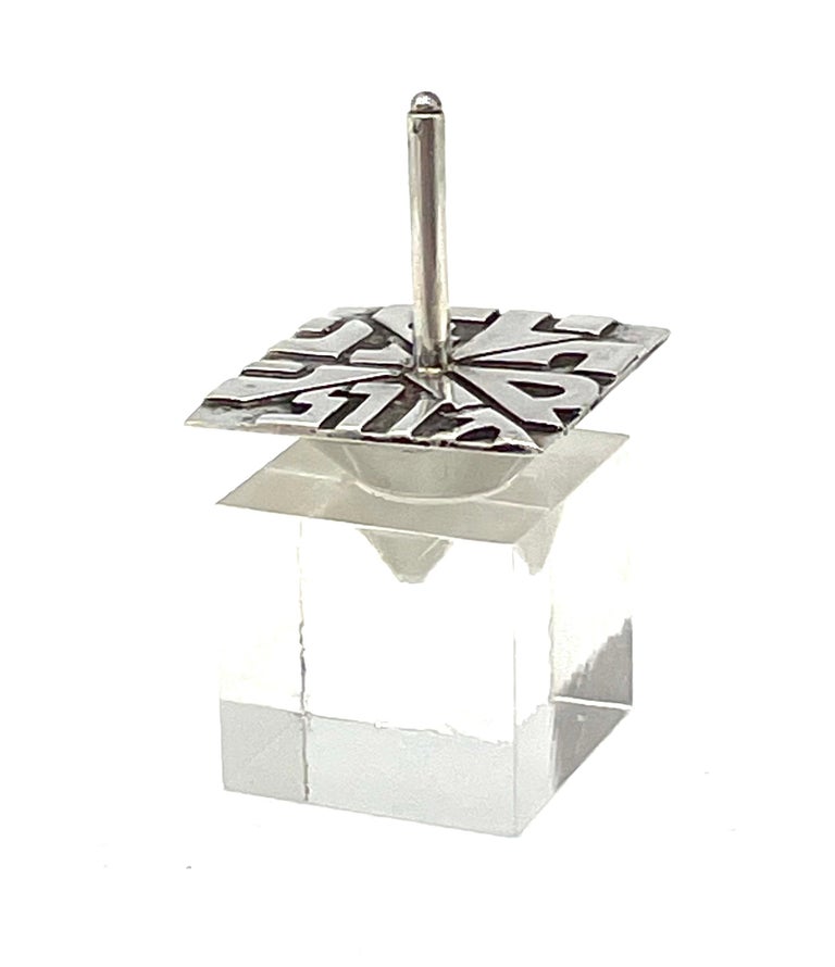 Mid-20th Century Israeli Silver Hanukkah Dreidel For Sale at 1stDibs