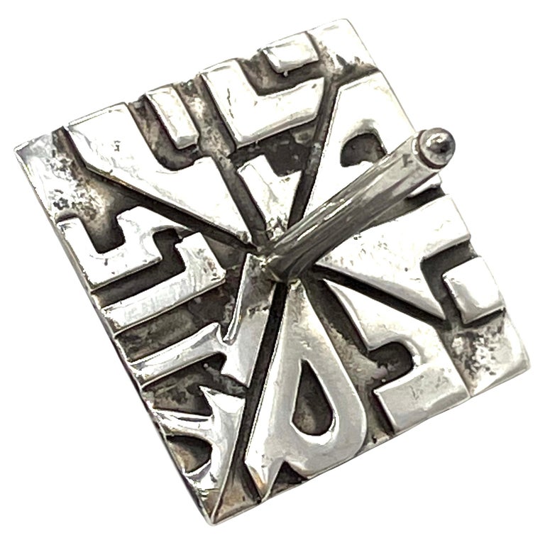 Mid-20th Century Israeli Silver Hanukkah Dreidel For Sale at 1stDibs