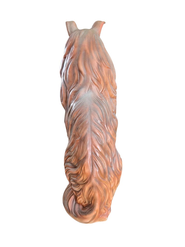 Mid 20th Century Large Scale Terracotta Collie Dog Statue For Sale at ...