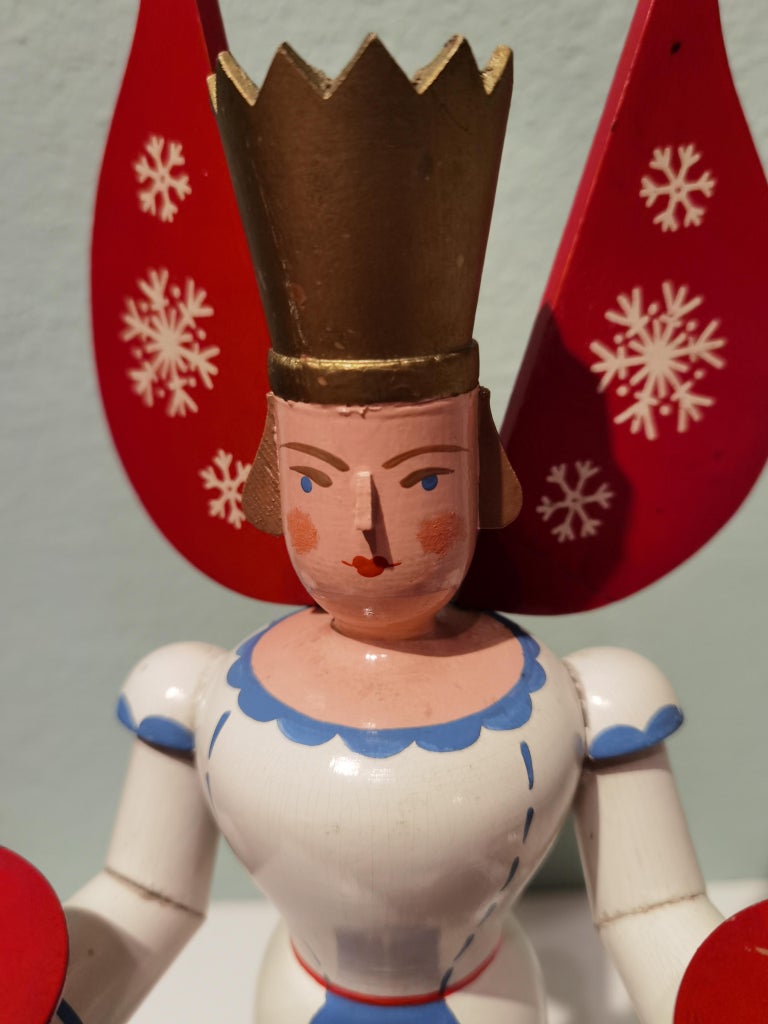 Mid-20th Century Large Vintage German Christmas Angel Sculpture at 1stDibs