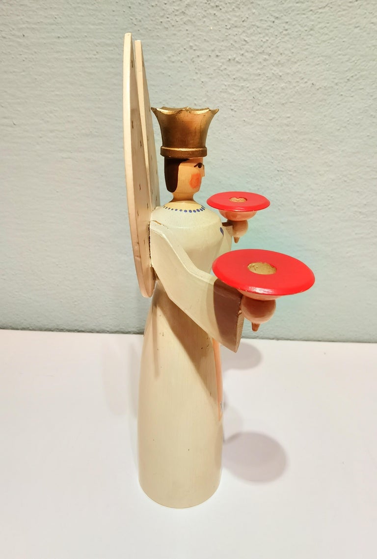 Mid-20th Century Large Vintage German Christmas Angel Sculpture For ...