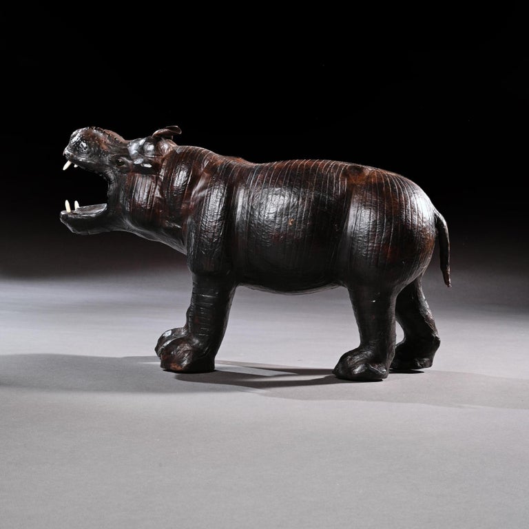 Mid-20th Century Liberty of London Leather Hippo at 1stDibs