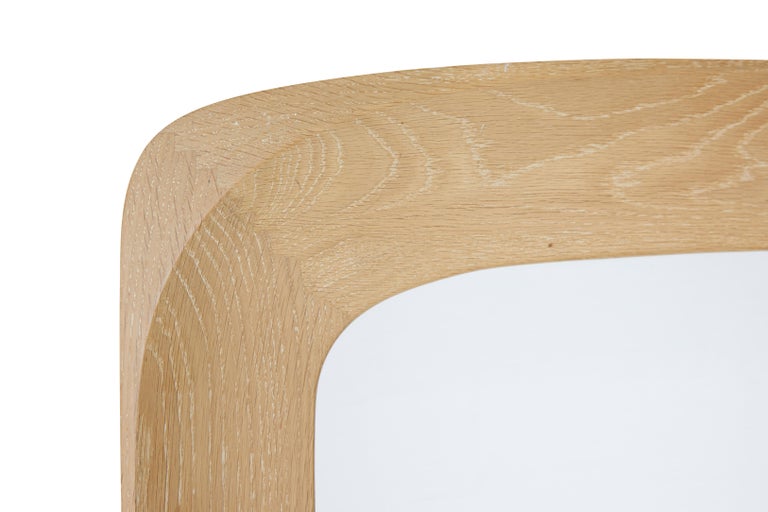 Mid-20th Century Light Oak Framed Mirror by Glas and Tra at 1stDibs