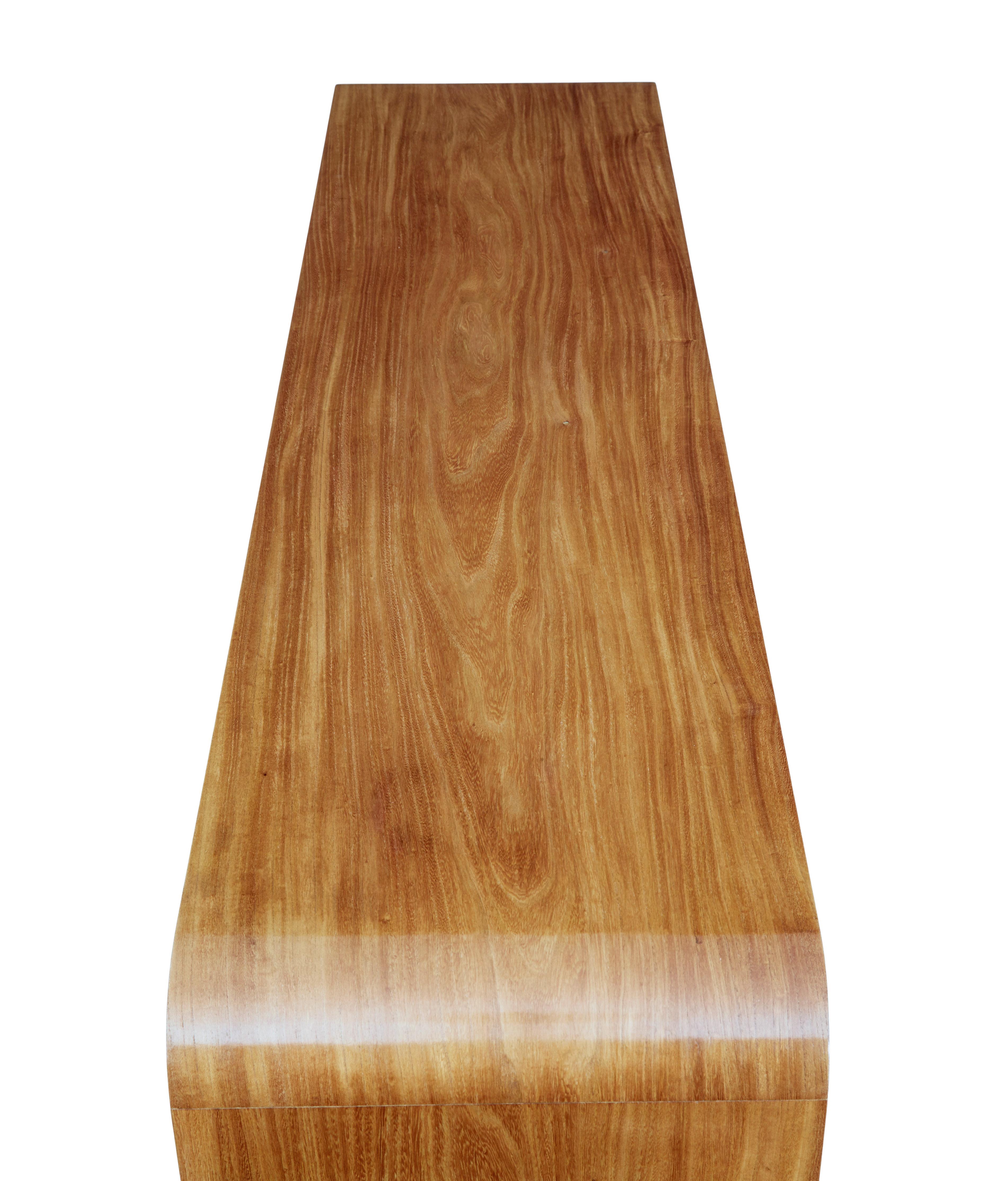 Mid 20th Century Low Open Elm Bookcase at 1stDibs | mid century low ...