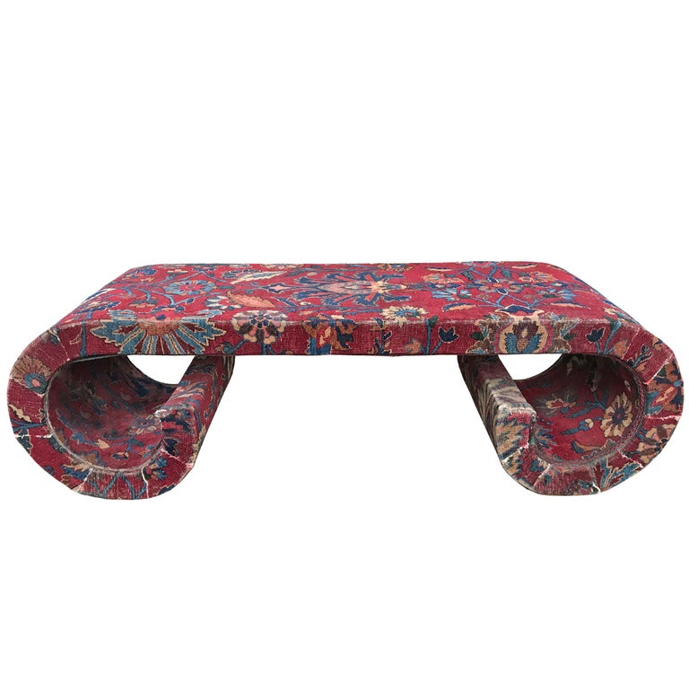 Mid-20th Century Low Scroll Table at 1stDibs