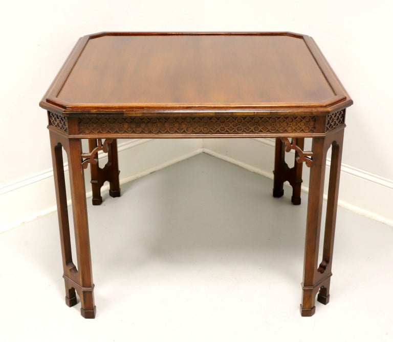 Mid 20th Century Mahogany Chinese Chippendale Square Game Table For ...