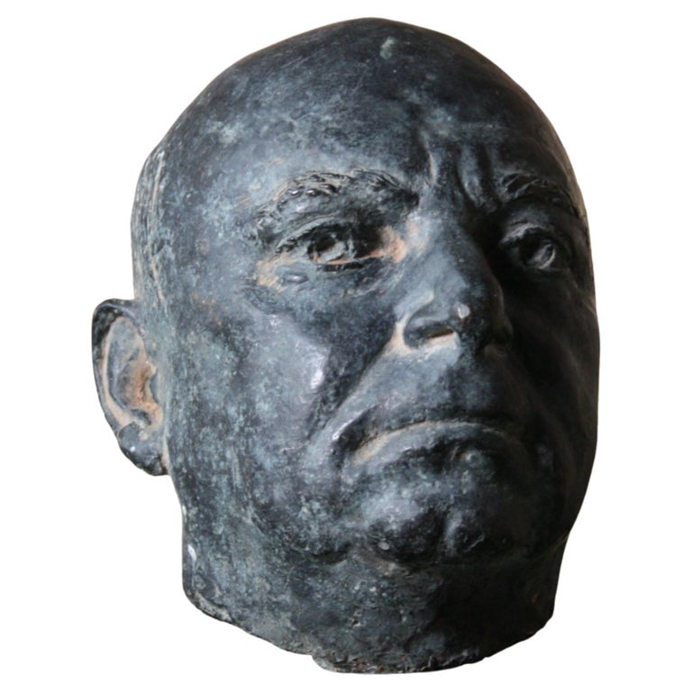 Mid 20th Century Male Bronze Life Cast Donated to the Royal Society of ...