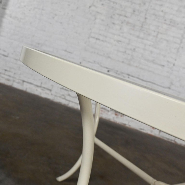 Mid-20th Century MCM Tropitone Outdoor Table w/ Curved Legs and Round ...