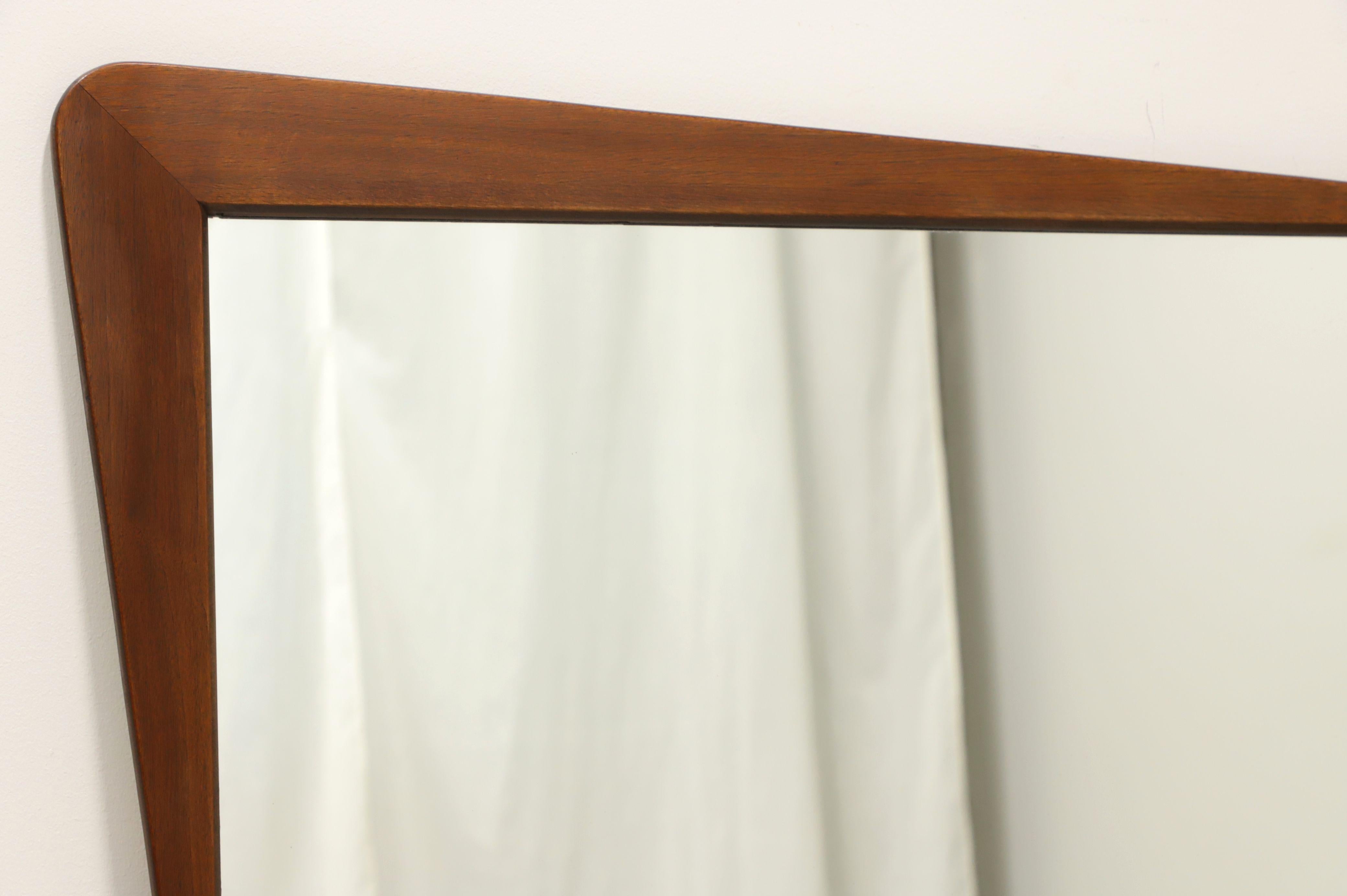 Mid 20th Century Modern Atomic Walnut Dresser / Wall Mirror at 1stDibs
