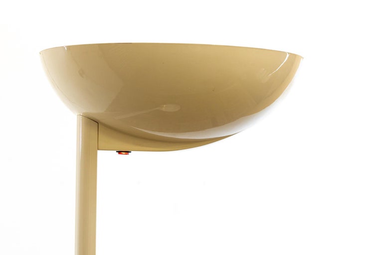 Mid-20th Century Modern Cream Floor Standing Uplighter, Floor Lamp For ...