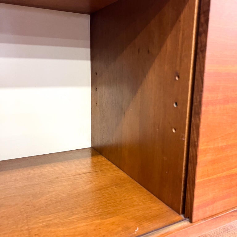 1960s Modern Scandinavian Two Bay Wall Unit System Record Cabinet Style ...