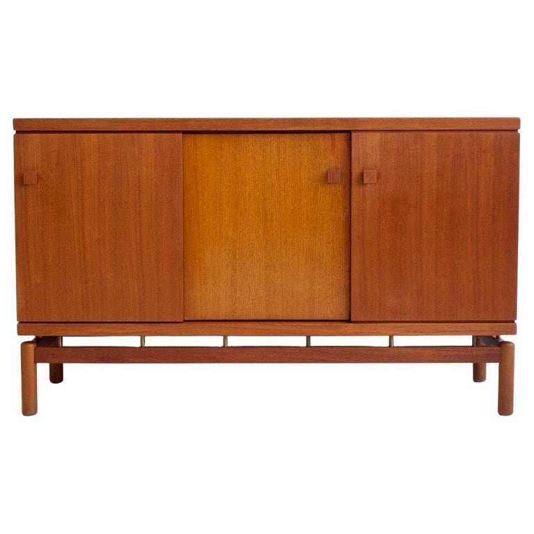 Mid-20th Century Modern Teak Sideboard with Brass Details For Sale at ...