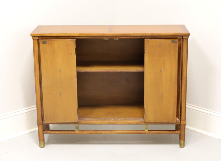 Mid 20th Century Modern Walnut Narrow Console Cabinet at 1stDibs