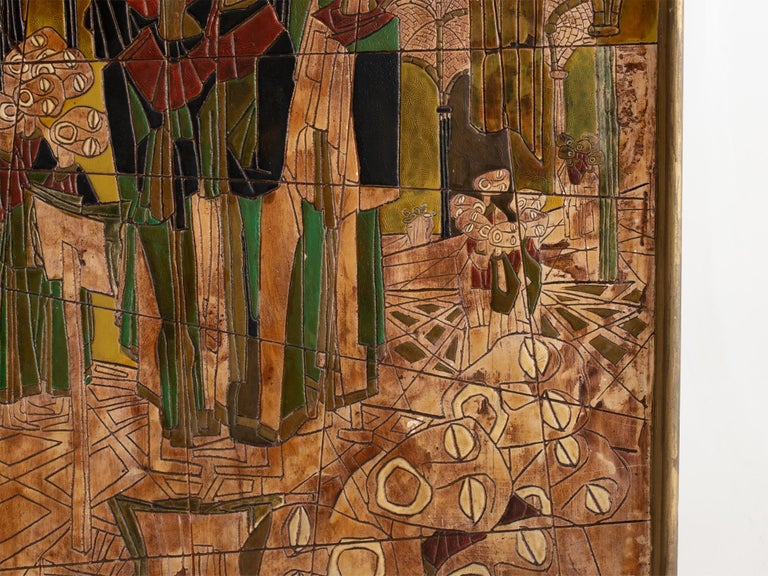 Mid-20th Century Modernist Ceramic Panel For Sale at 1stDibs