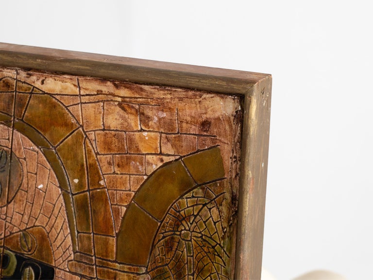 Mid-20th Century Modernist Ceramic Panel For Sale at 1stDibs