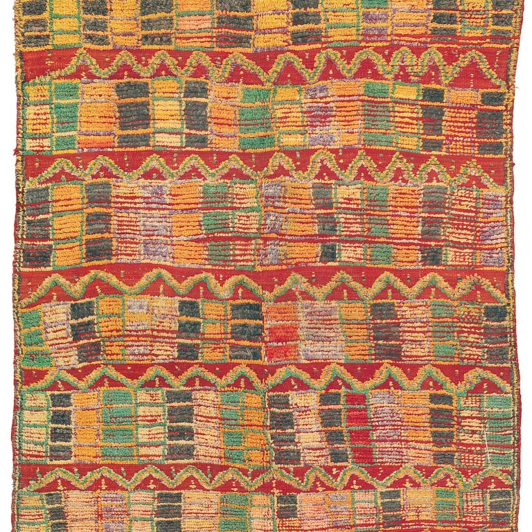 Mid-20th Century Moroccan Azilal Carpet For Sale at 1stDibs