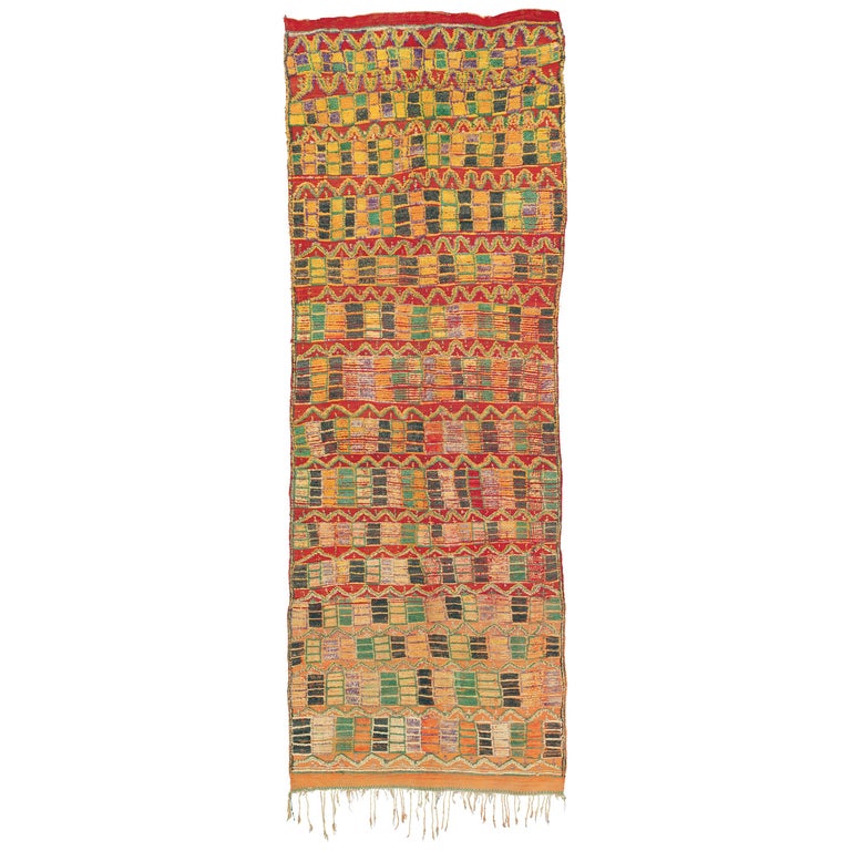 Mid-20th Century Moroccan Azilal Carpet For Sale at 1stDibs