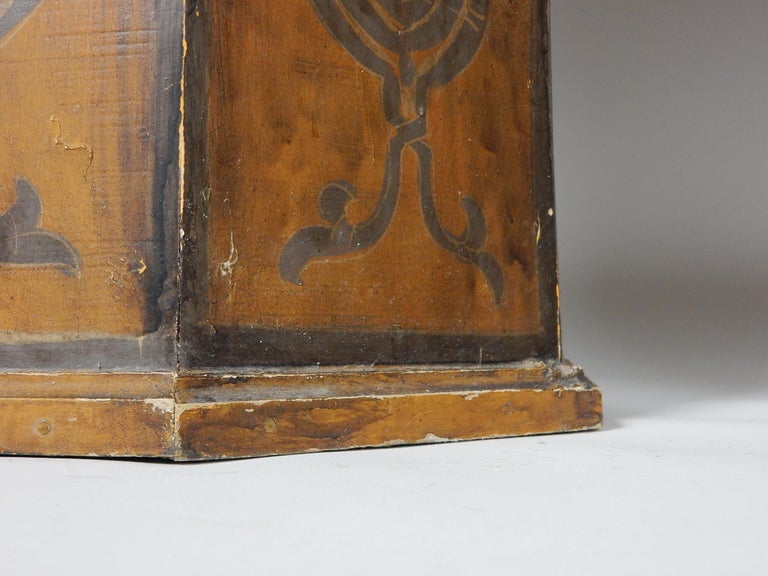 Mid-20th Century Moroccan Bohemian Hand Painted Octagonal Star Pedestal ...