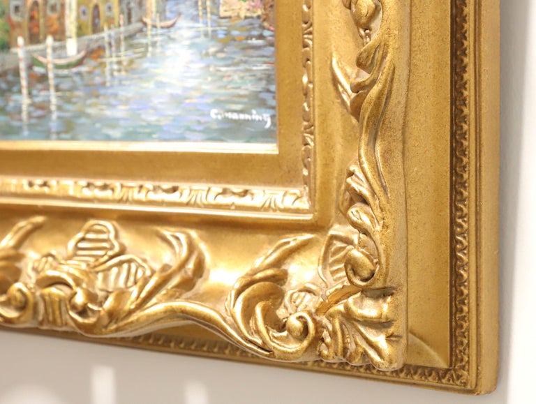 Mid 20th Century Oil on Canvas Painting - Venice Canal Scene - Signed C ...