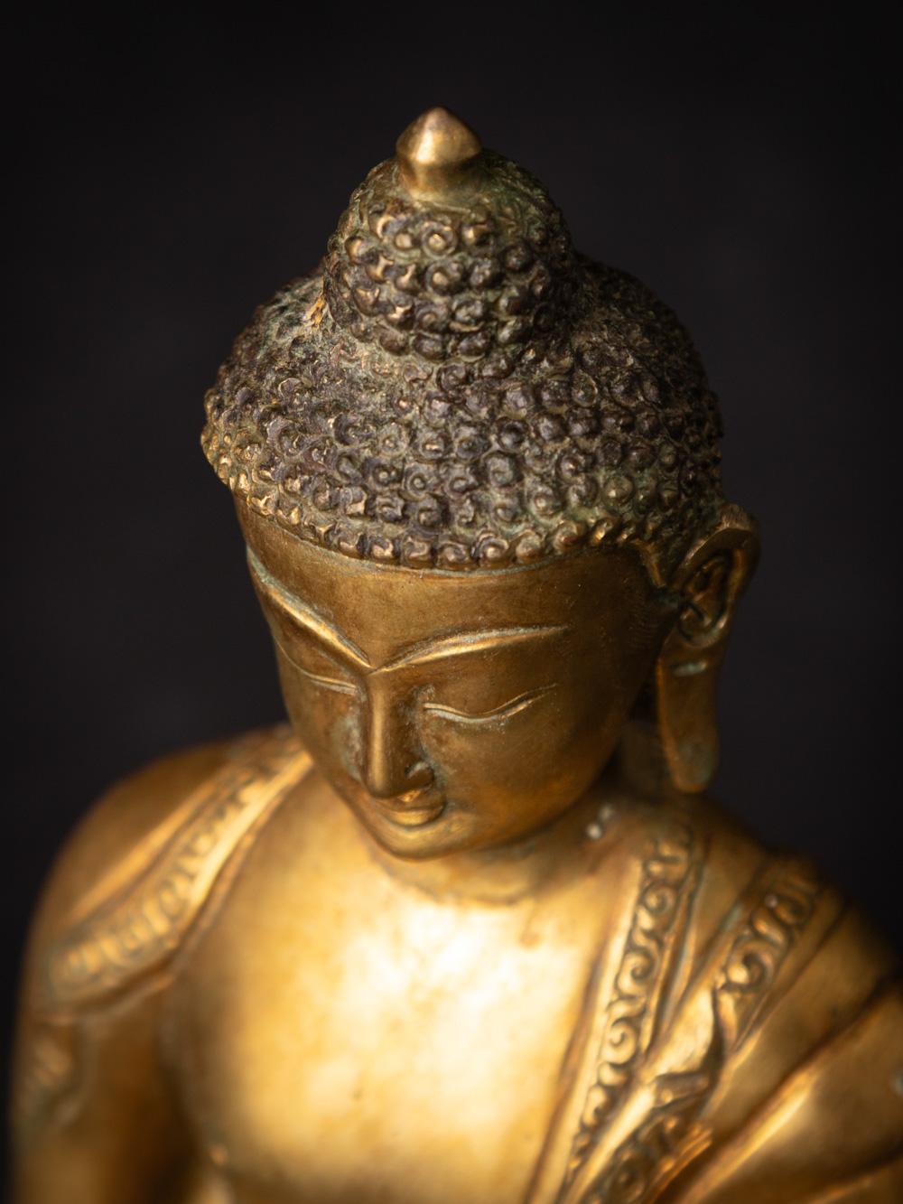 Mid 20th century old bronze Nepali Buddha statue in Dhyana Mudra at 1stDibs