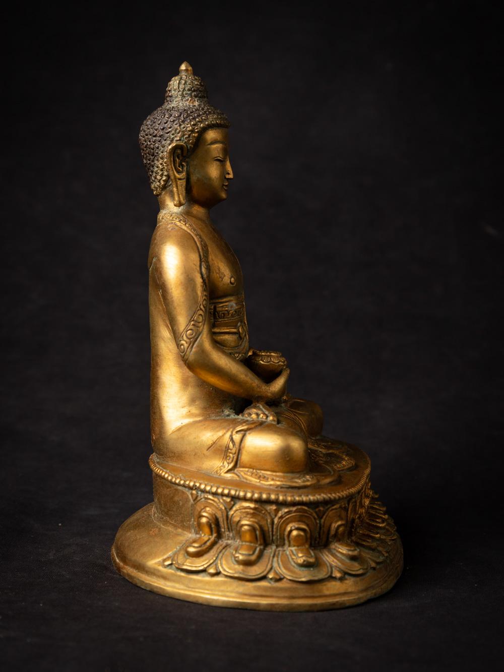 Mid 20th century old bronze Nepali Buddha statue in Dhyana Mudra at 1stDibs