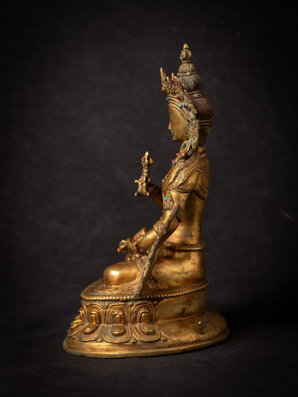 Mid-20th century old bronze Nepali Vajrasattva statue - OriginalBuddhas ...