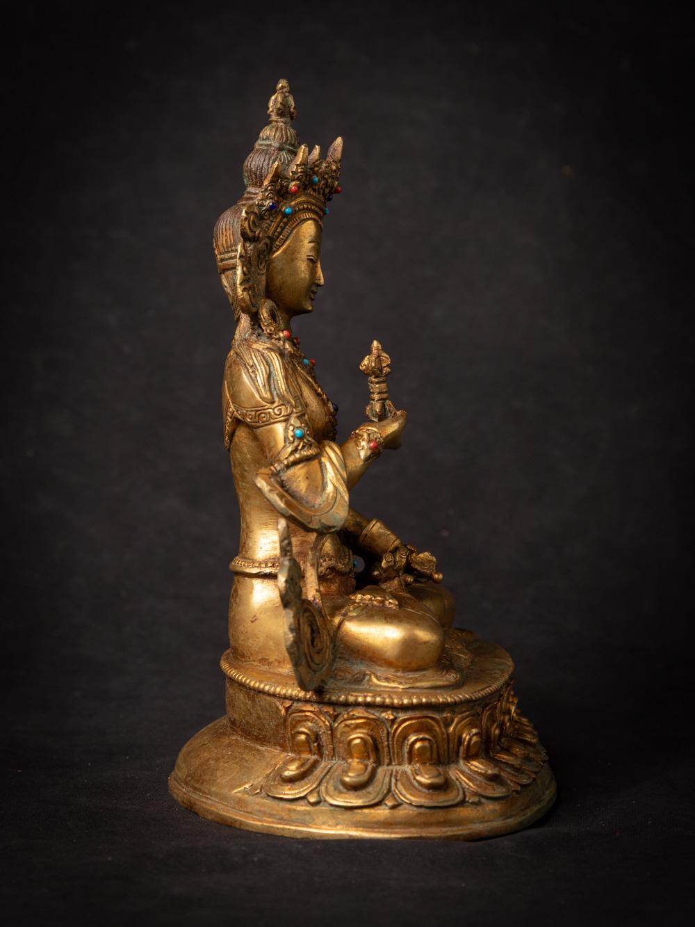 Mid-20th century old bronze Nepali Vajrasattva statue - OriginalBuddhas ...