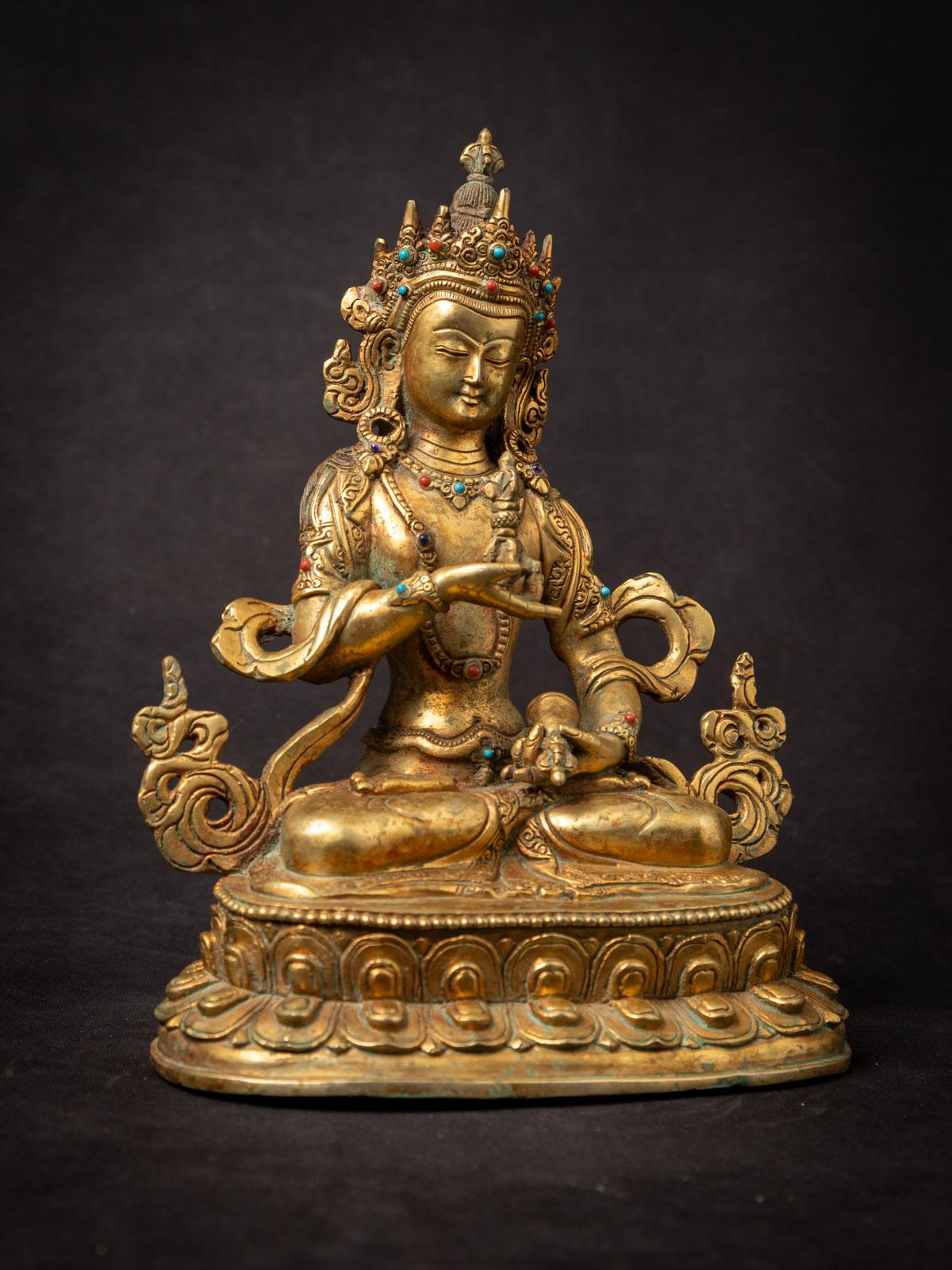 Mid-20th century Old bronze Nepali Vajrasattva statue - OriginalBuddhas ...