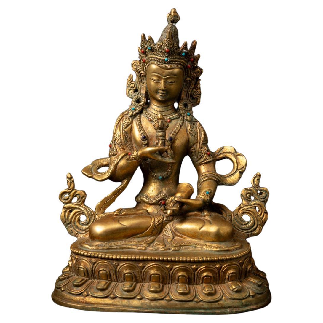 Mid-20th century old bronze Nepali Vajrasattva statue - OriginalBuddhas ...