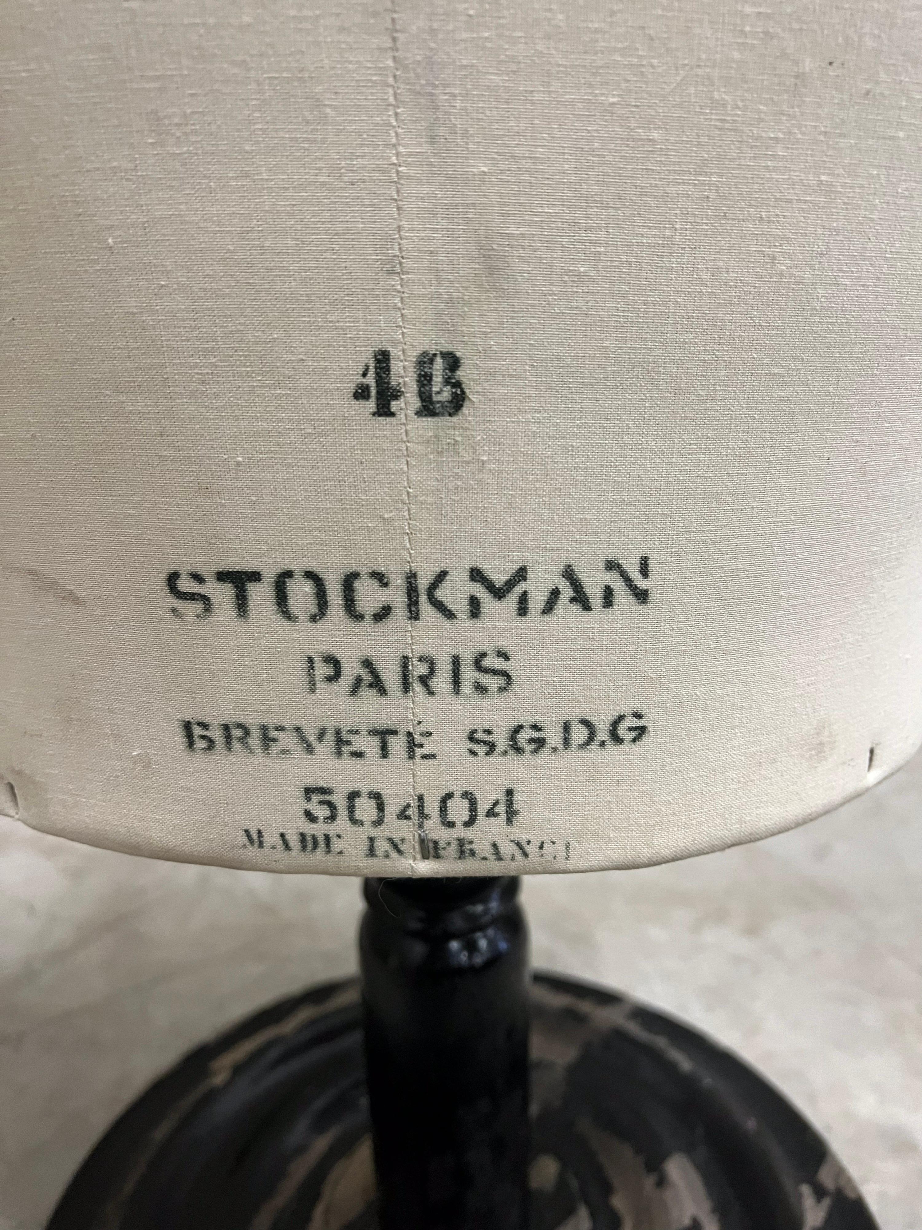 Mid-20th Century Old Stockman Paris Male Bust Mannequin on Stand at ...