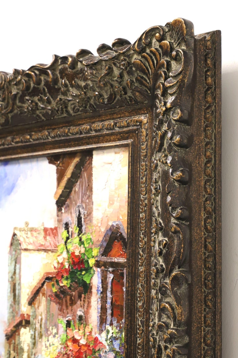 Mid 20th Century Original Oil Impasto Painting on Canvas- Venetian ...