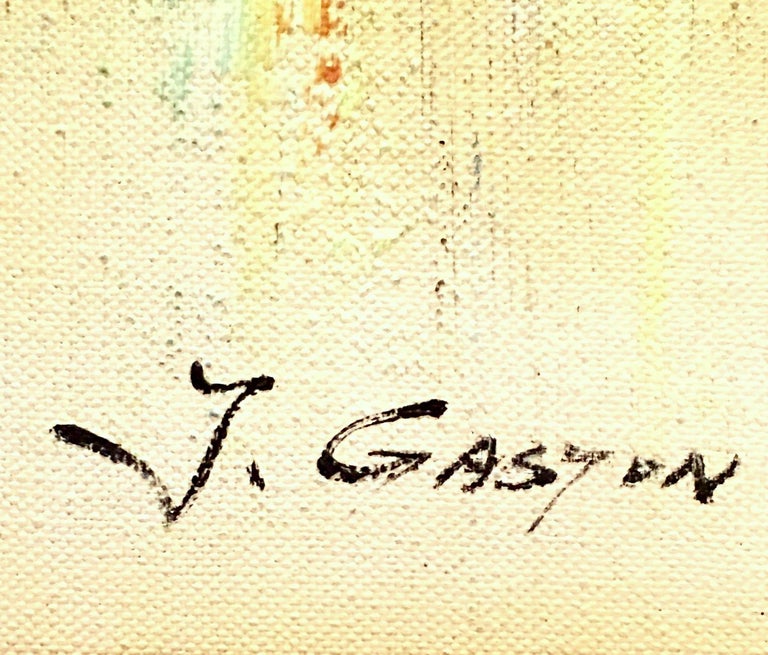 Mid-20th Century Original Oil on Canvas Painting by Johnny Gaston For ...