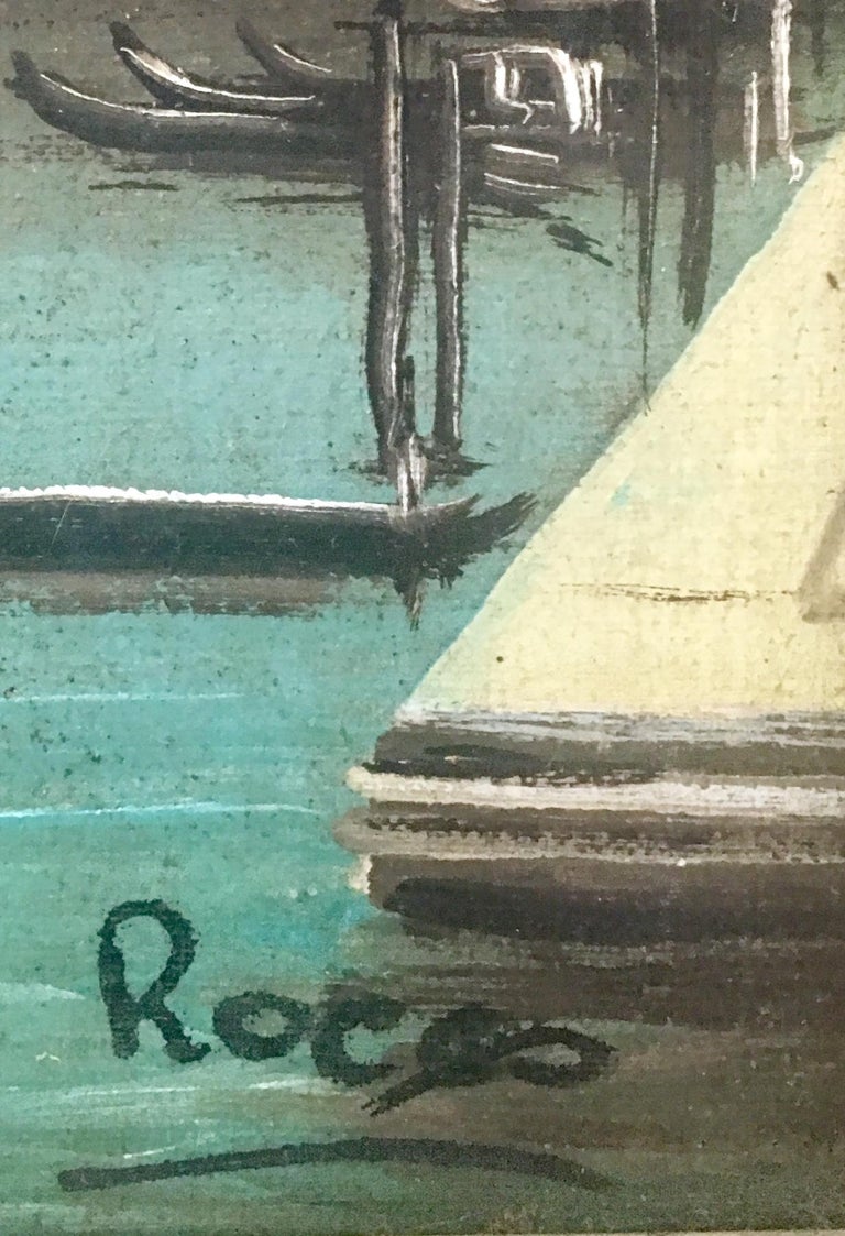 Mid-20th Century Original Oil on Canvas Painting by Rocco For Sale at ...