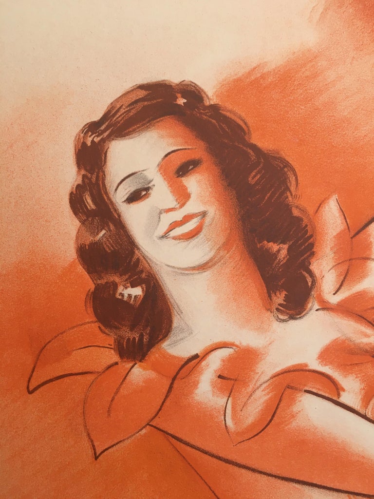 Mid-20th Century Original Vintage French Poster, 'Lyvia Holos' by Jean ...