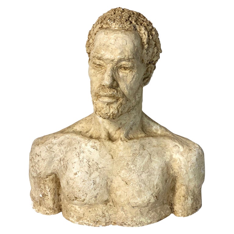Mid-20th Century Plaster Bust at 1stDibs