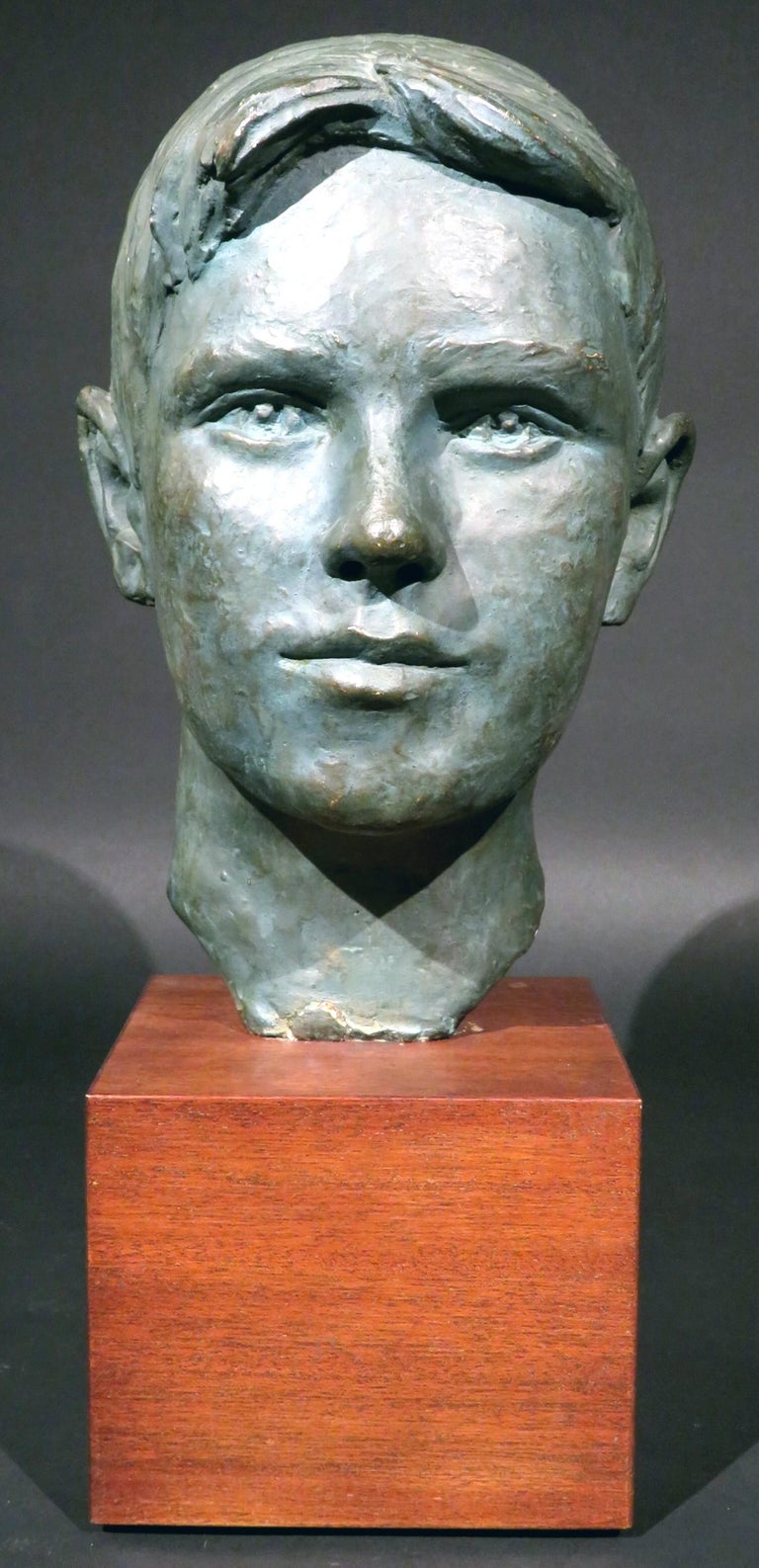 Signed Mid 20th Century Plaster Bust of a Young Man by Harold Sampson ...