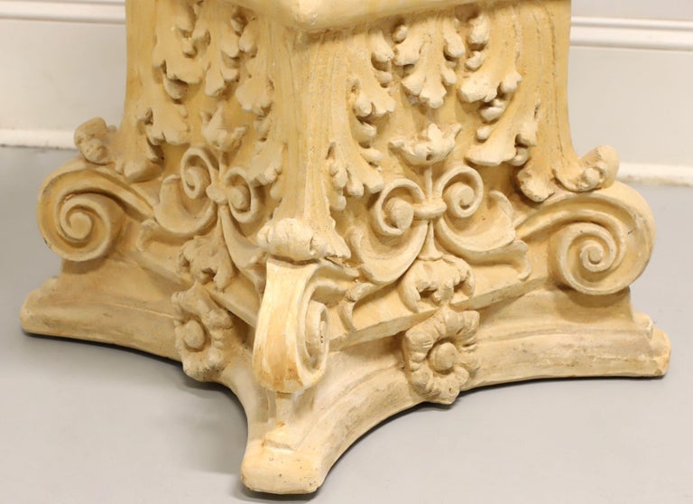 Mid 20th Century Plaster Neoclassical Ornate Pedestal Dining Table Base ...