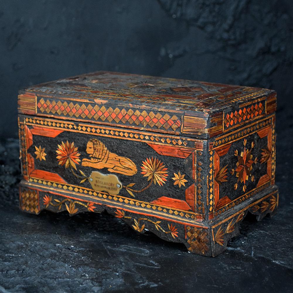 Mid-20th Century Prison of War Straw Box at 1stDibs