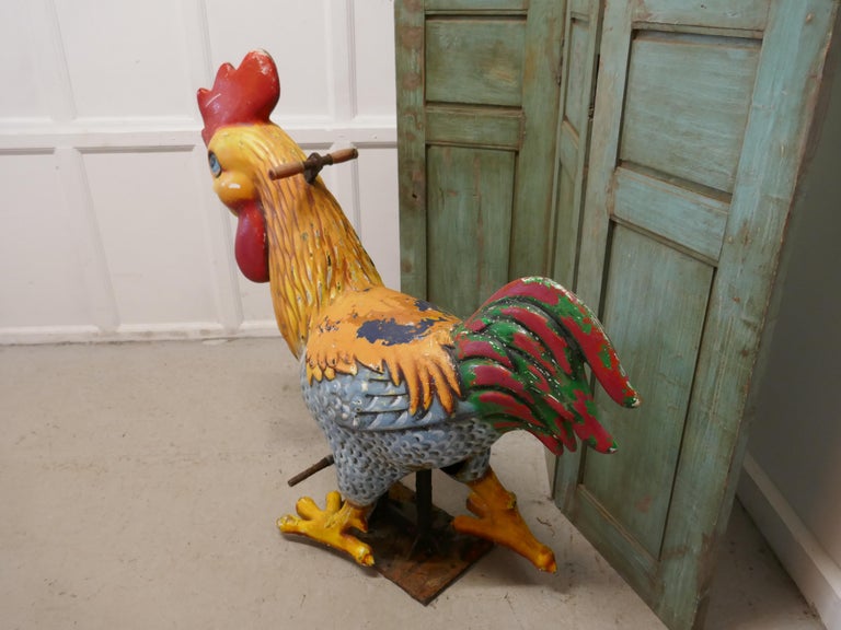 Mid-20th Century Quirky Fair Ground Carousel Giant Funky Chicken Ride ...