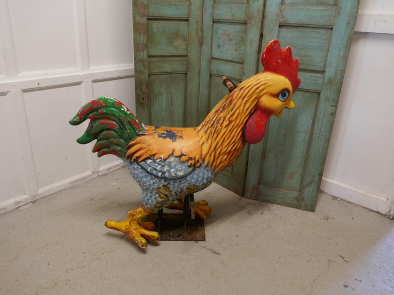 Mid-20th Century Quirky Fair Ground Carousel Giant Funky Chicken Ride ...