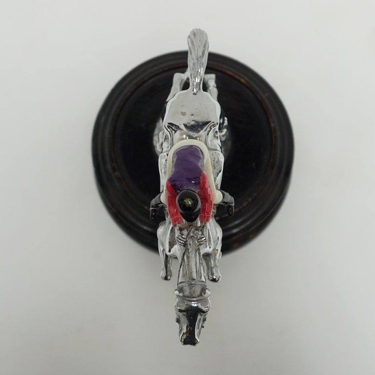 Mid-20th Century Racing Horse and Jockey Mascot with the Queens Colors ...