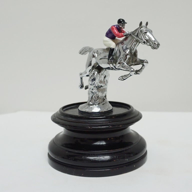 Mid-20th Century Racing Horse and Jockey Mascot with the Queens Colors ...