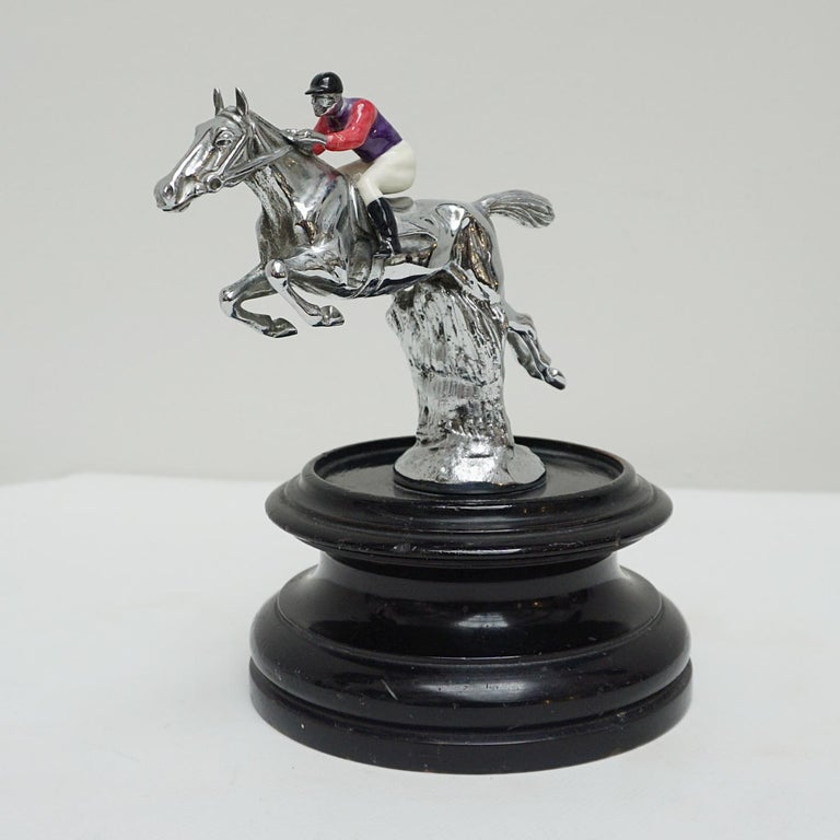 Mid-20th Century Racing Horse and Jockey Mascot with the Queens Colors ...