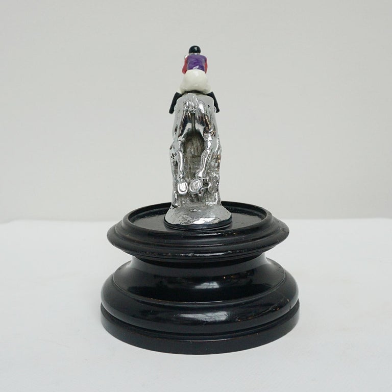 Mid-20th Century Racing Horse and Jockey Mascot with the Queens Colors ...