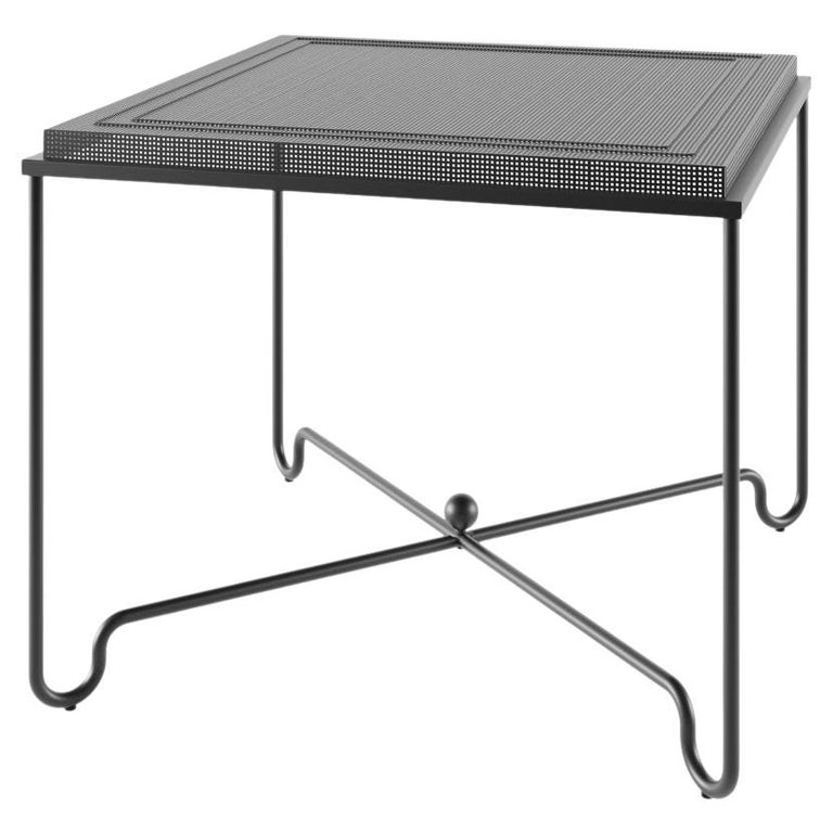 Mid-20th Century Re-Edition Mathieu Mategot Tropique Black Metal Dining ...