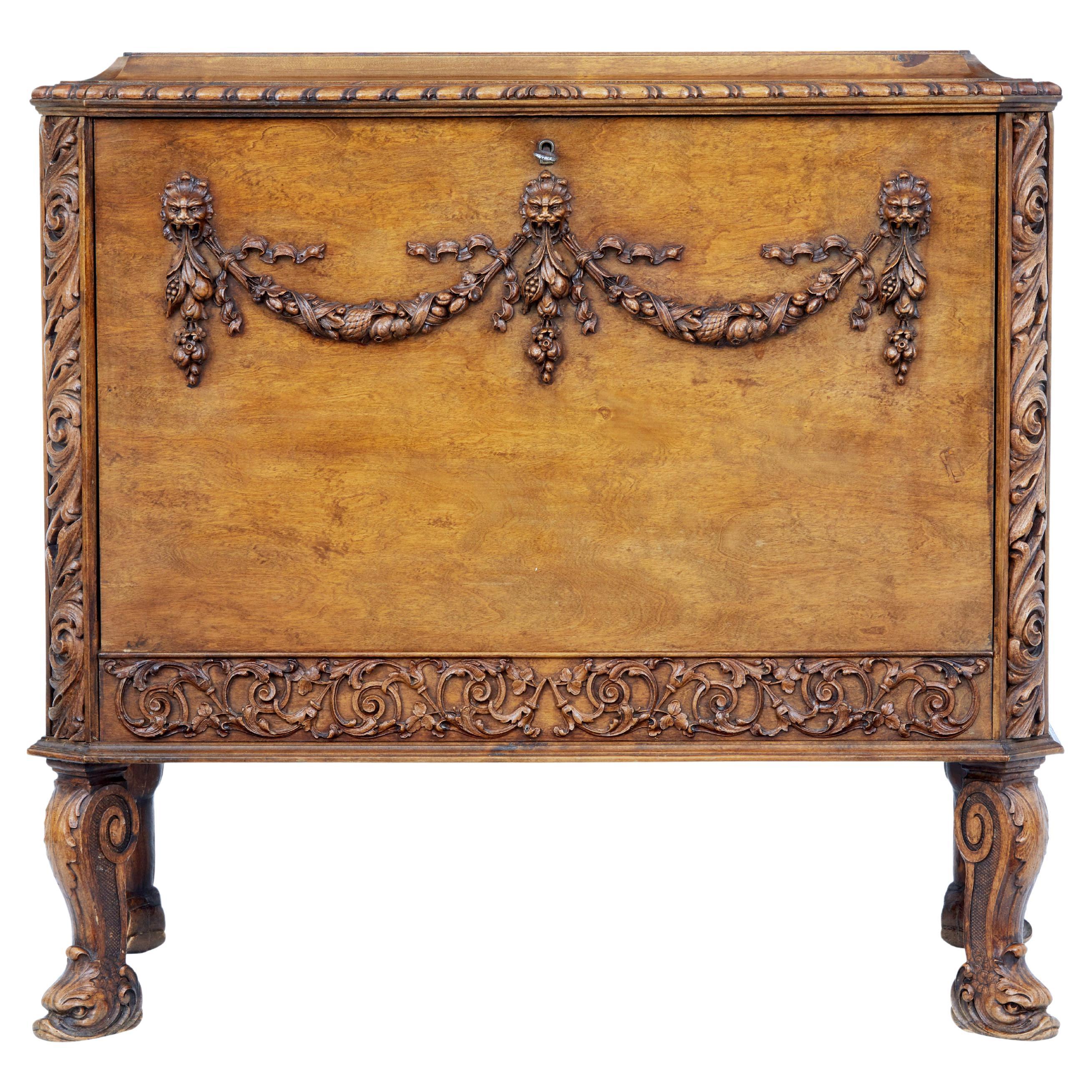 Mid-20th Century Rococo Revival Bombe Kingwood Mahogany Chest of ...