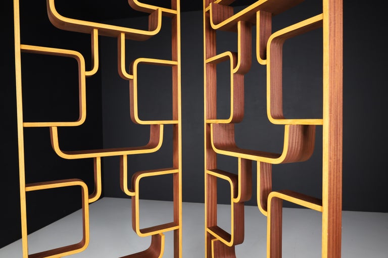 Mid-20th Century Room Dividers in Bent-Wood by Ludvik Volak, Praque ...