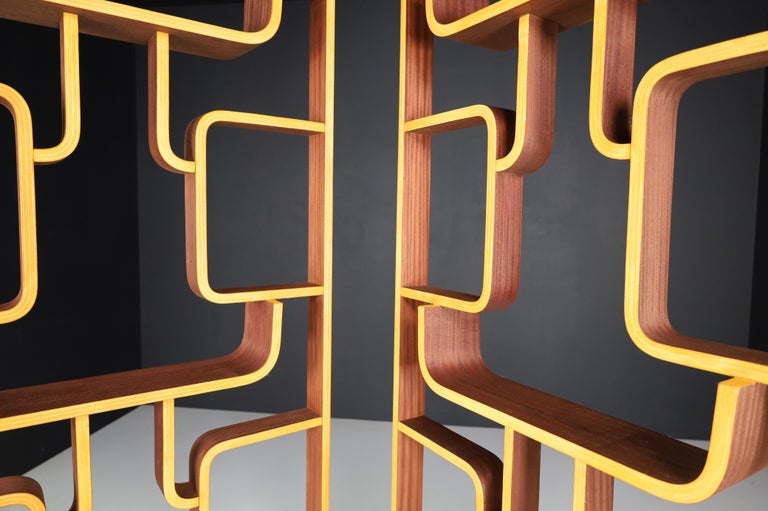Mid-20th Century Room Dividers in Bent-Wood by Ludvik Volak, Praque ...